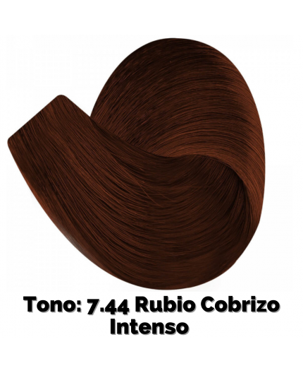Color Tech Tinte Tono 7.44 Rubio Cobrizo Intenso Tubo 90g