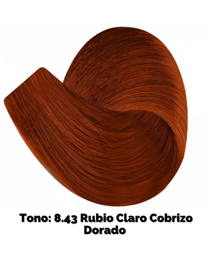 Color Tech Tinte Tono 8.43 Rubio Claro Cobrizo Dorado Tubo 90g