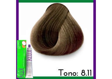 Kuul Tinte Tono 8.11 Rubio Claro Cenizo Intenso Tubo 90g