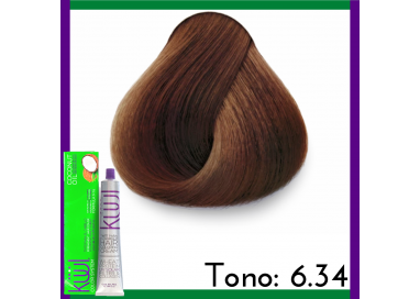Kuul Tinte Tono 6.34 Rubio Obscuro Dorado Cobrizo Tubo 90g