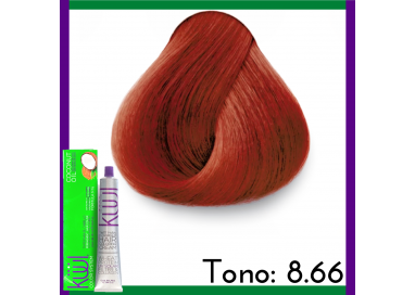 Kuul Tinte Tono 8.66 Rubio Claro Rojo Intenso Tubo 90g