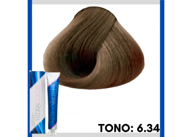 Hidracolor Tinte Tono 6.34 Rubio Oscuro Dorado Cobrizo Tubo 90g